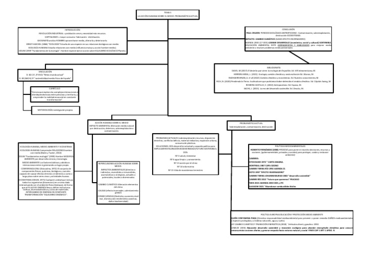 Esquema Mapa Tema 5 | PDF | Entorno natural | Sustentabilidad