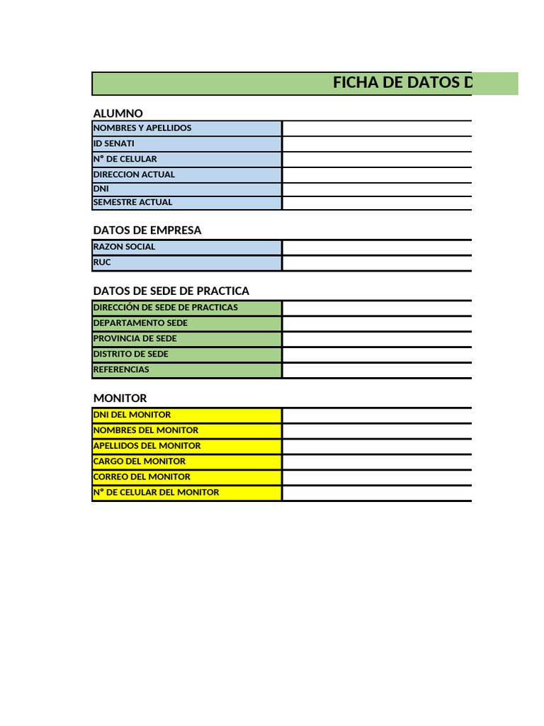 Ficha de Datos | PDF
