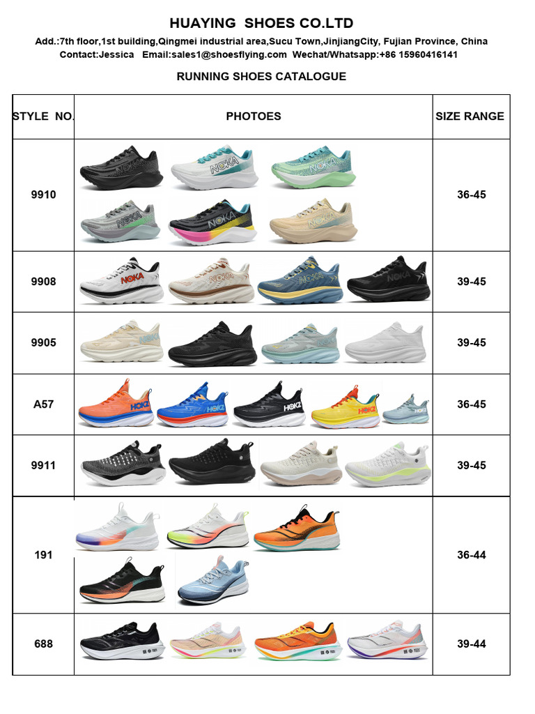 Running Shoes Catalogue | PDF