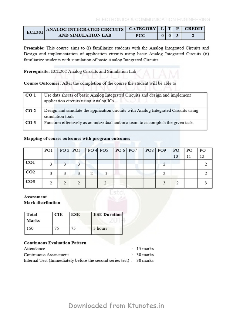 ANALOG INTEGRATED CIRCUITS LAB | PDF | Operational Amplifier ... ANALOG INTEGRATED CIRCUITS LAB | PDF | Operational Amplifier ...