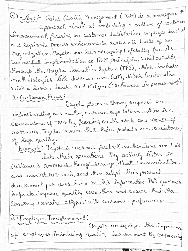 Quality Control Management Notes | PDF