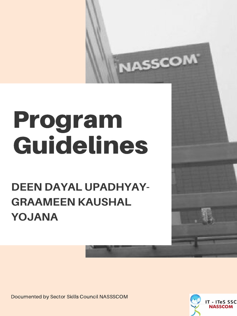 Program Guidelines: Deen Dayal Upadhyay-Graameen Kaushal Yojana | PDF ...