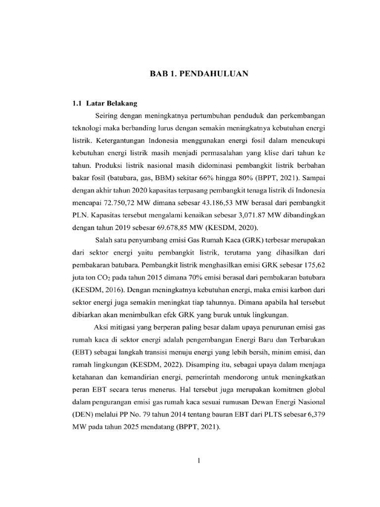 BAB 1 Pendahuluan | PDF