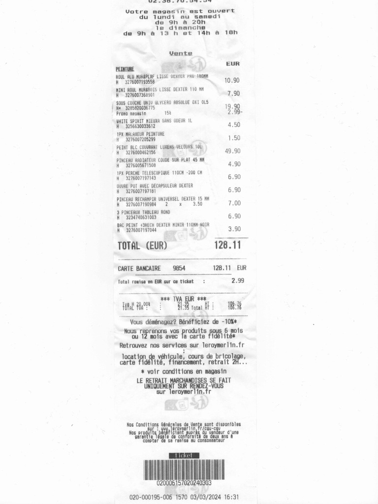 Facture Peinture C - K | PDF