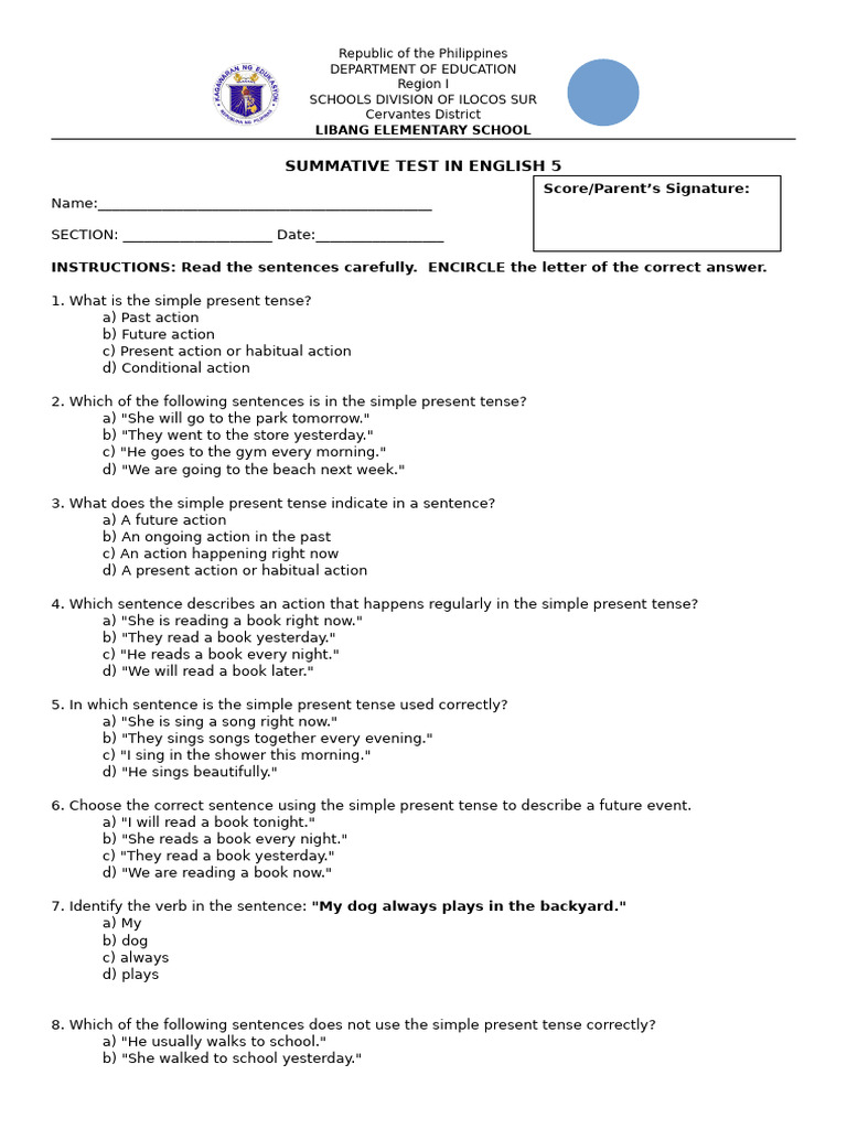 Simple Present Progressive | PDF | Language Mechanics | Grammar