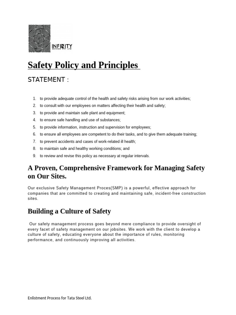 Safety Policy | PDF