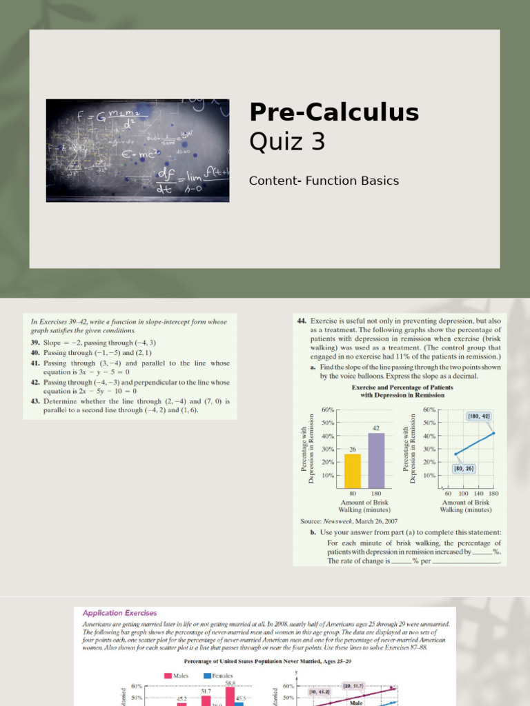 康橋 Pre-Calculus Quiz 3 | PDF