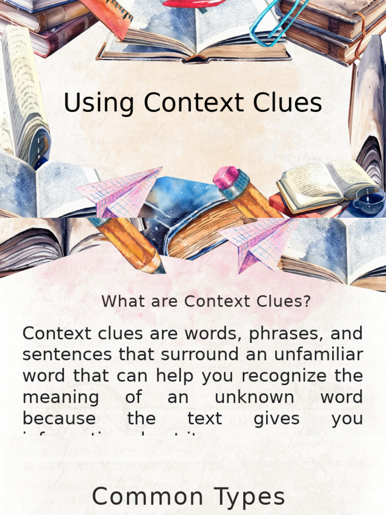 Using Context Clues | PDF | Language Arts & Discipline | Foreign ...