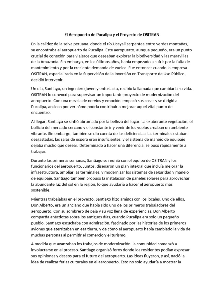 Cuento Ositran | PDF | Aeropuerto