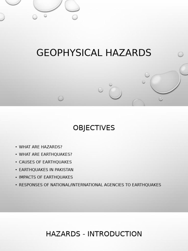 Geophysical Hazards | PDF | Earthquakes | Plate Tectonics
