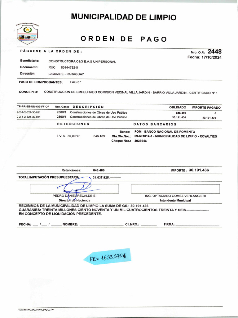 Const Emp Com Vec Villa Jardin Bº Villa Jardin | PDF