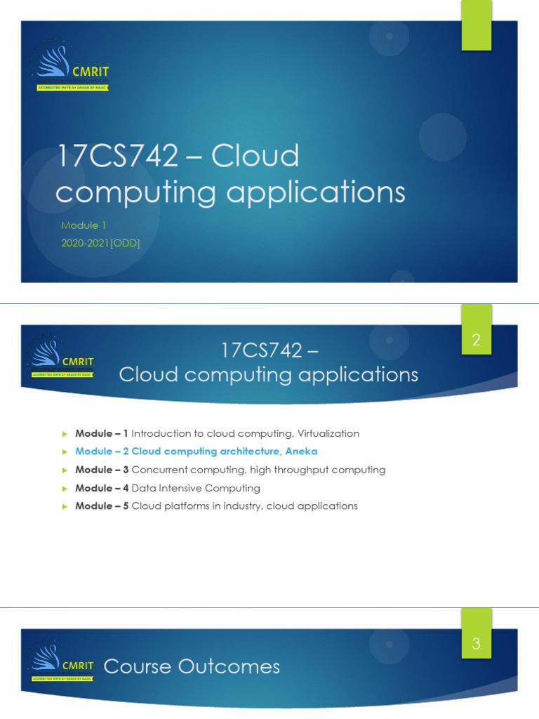 CCA - Module 2 - Aneka | PDF | Cloud Computing | Cross Platform Software CCA - Module 2 - Aneka | PDF | Cloud Computing | Cross Platform Software