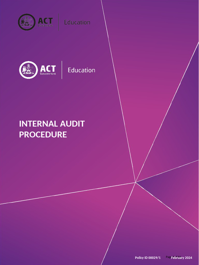 Internal Audit Procedure Overview | PDF | Internal Audit | Audit
