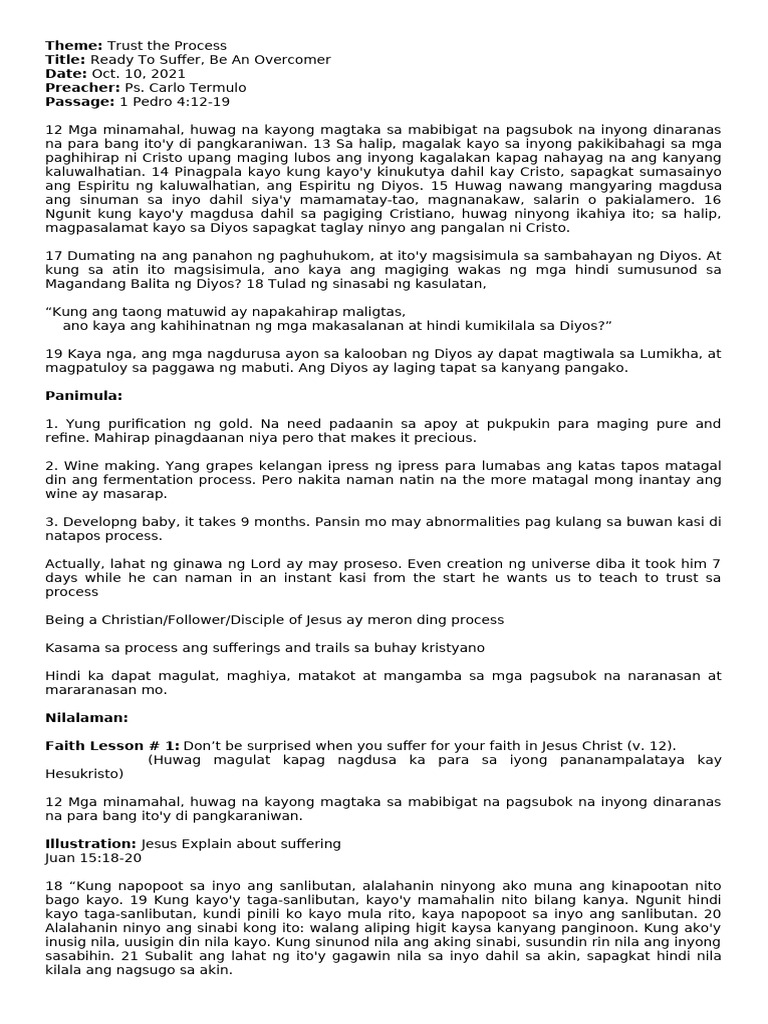 Be An Overcomer | PDF