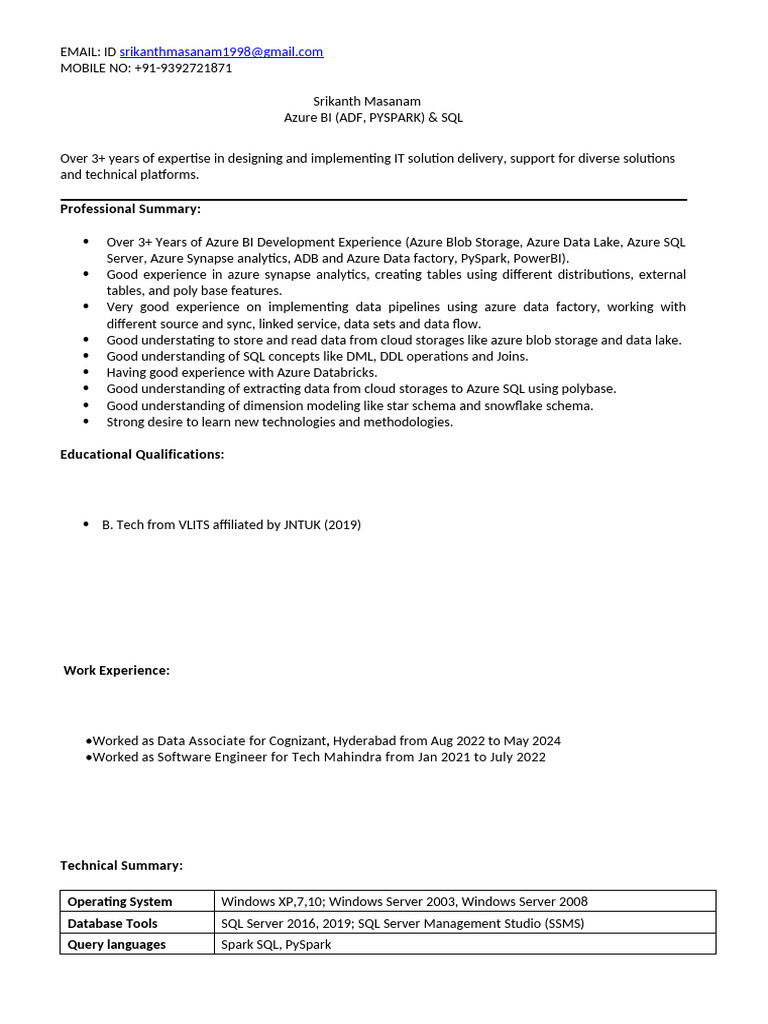 professional-summary-pdf-sql-apache-spark