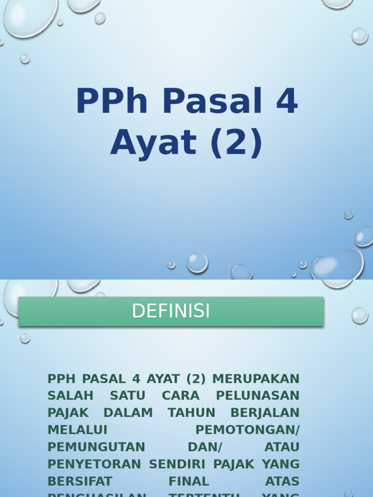 4 - PPH Pasal 4 Ayat 2 | PDF