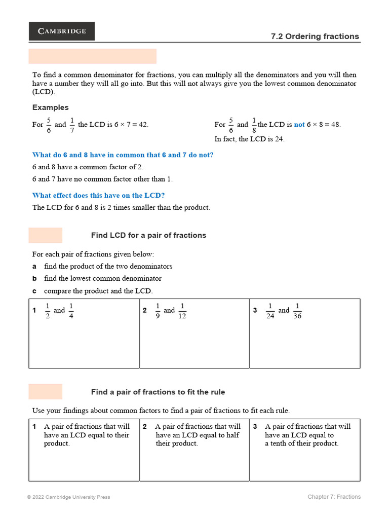 Lowest Common Denominator | PDF