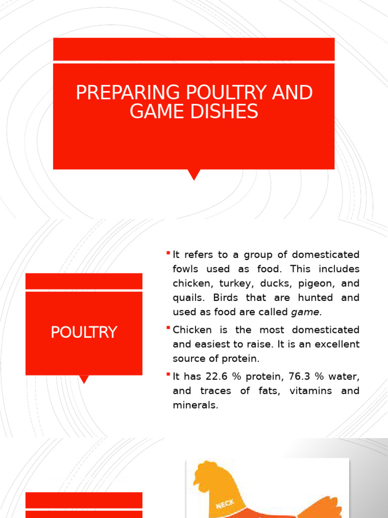 Preparing Poultry and Game Dishes | PDF | Poultry | Turkey Meat