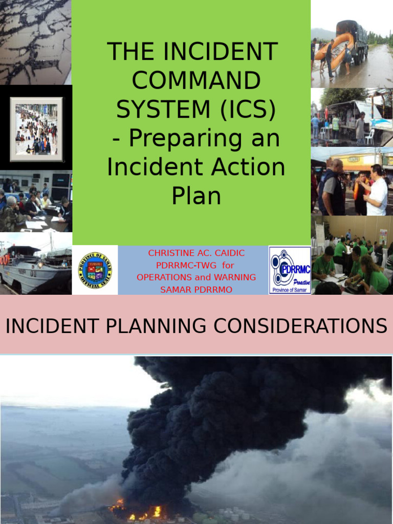The Incident Command System - Making An Incident Action Plan | PDF ...