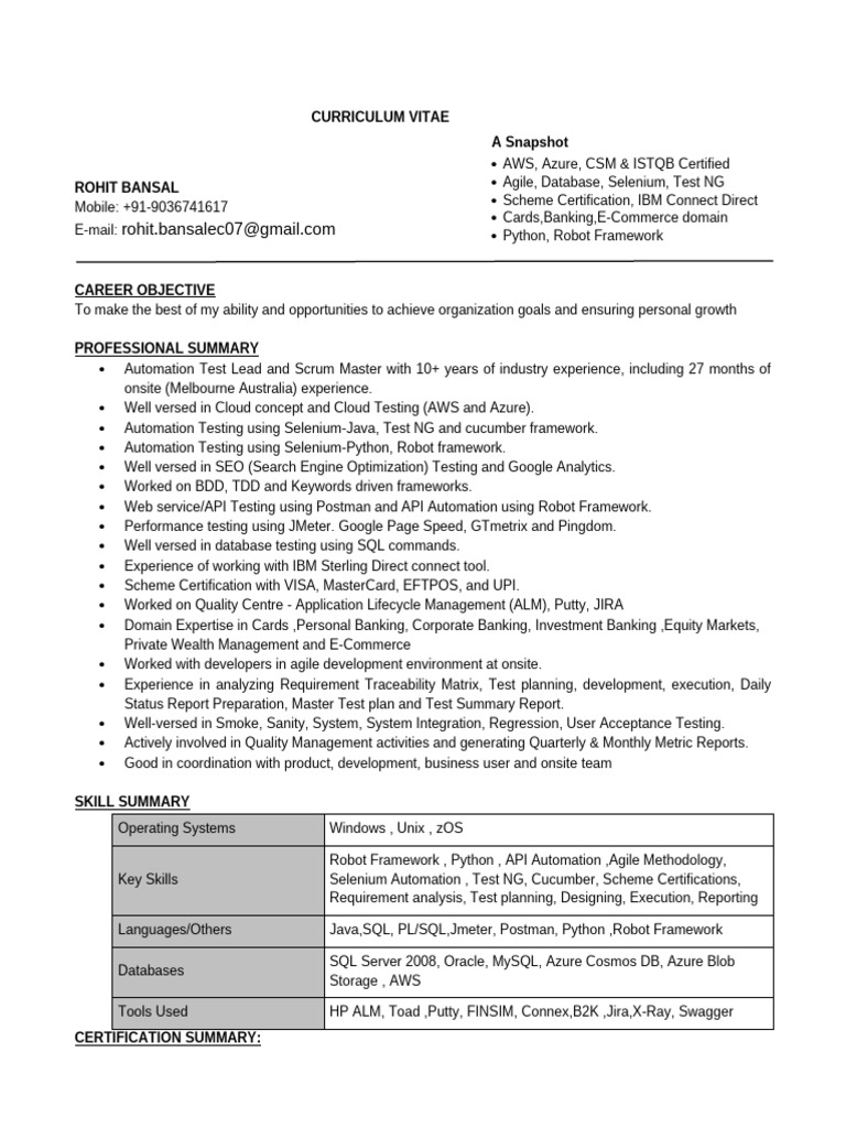 Rohit Bansal | PDF | Emv | Visa Inc.