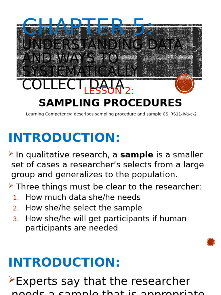 PR1 Chapter 5 Lesson 2 | PDF | Sampling (Statistics) | Science