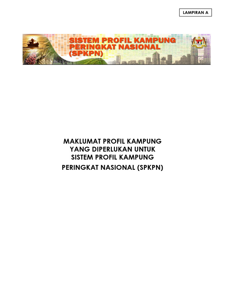 Maklumat Dalam Profil Kampung | PDF