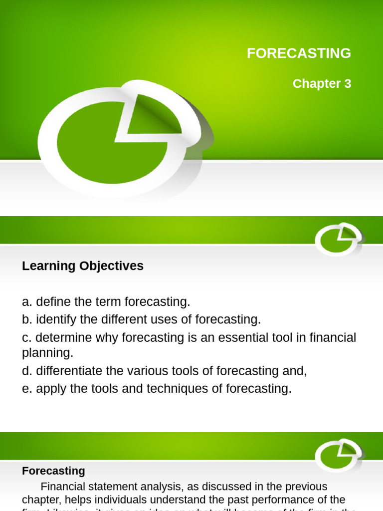 Chapter 3 FORECASTING | PDF | Forecasting | Time Series