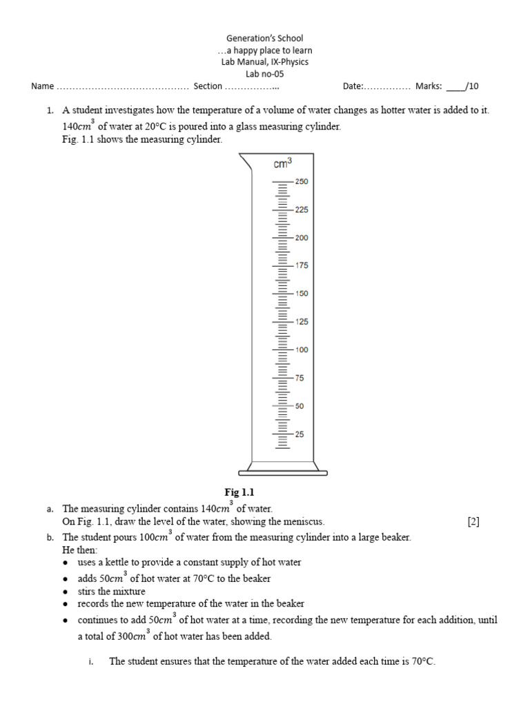 Lab No 5 Heat and Temperature | PDF | Home & Garden | Science & Mathematics