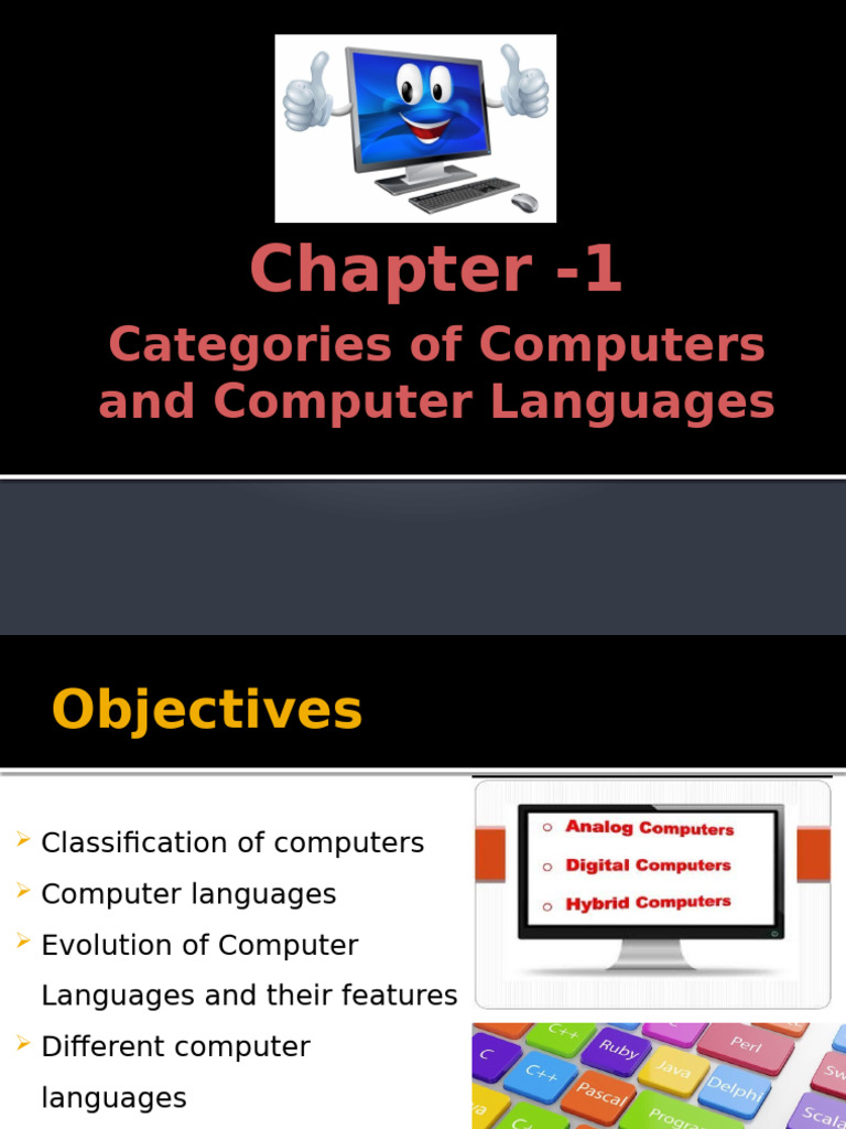 Categories of Computers and Computer Languages - Intro | PDF ...