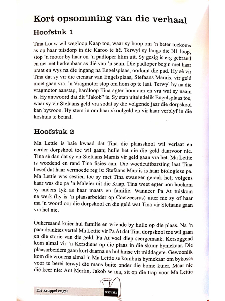 Die Kruppel Engel - Opsomming | PDF