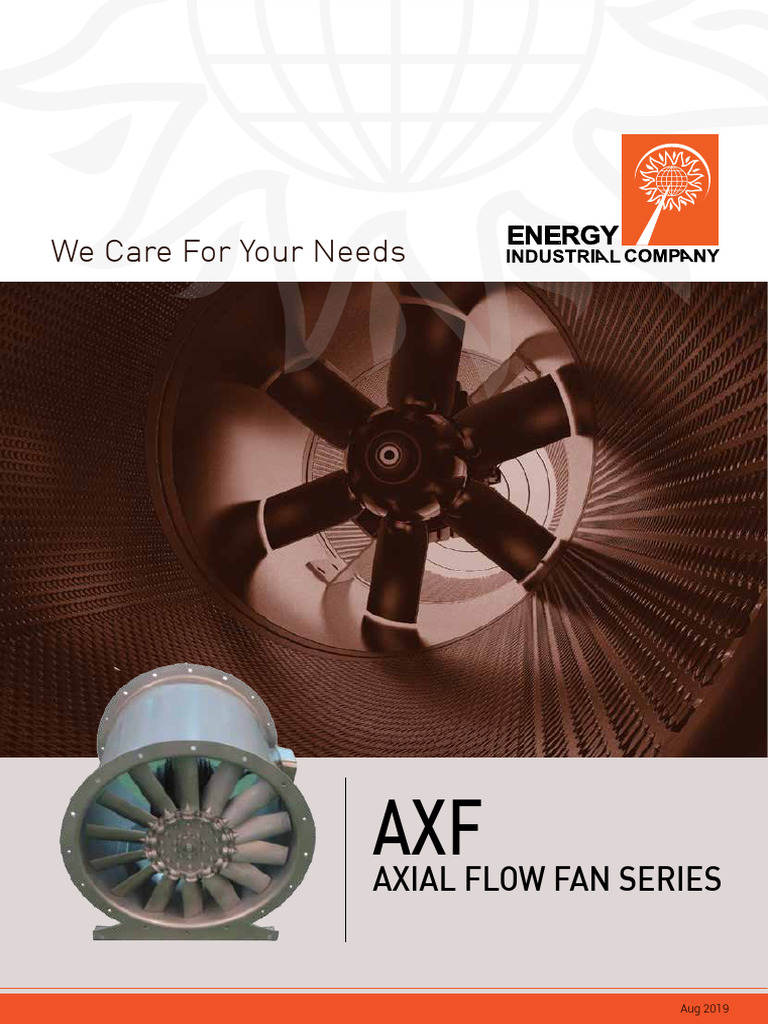AXF Axial Flow Fan Series Overview | PDF | Electric Motor | Mechanical ...