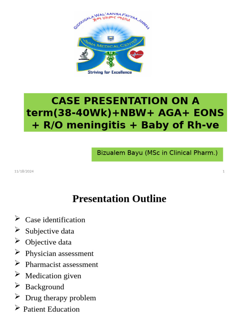 Case Presentation NICU | PDF | Streptococcus | Sepsis