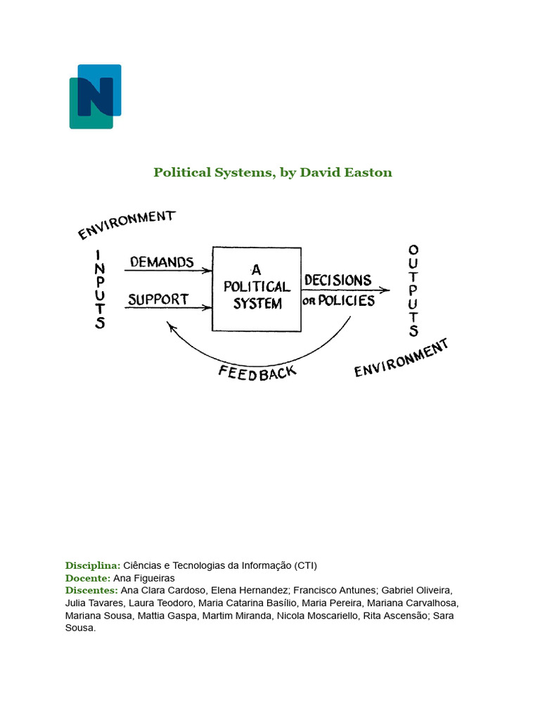Political Systems, by David Easton | PDF | Feedback | Social Psychology