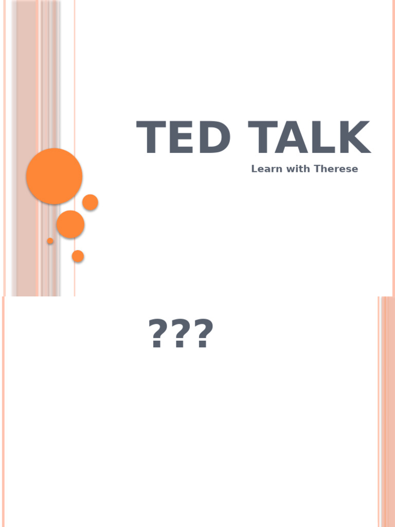 Ted Talk | PDF