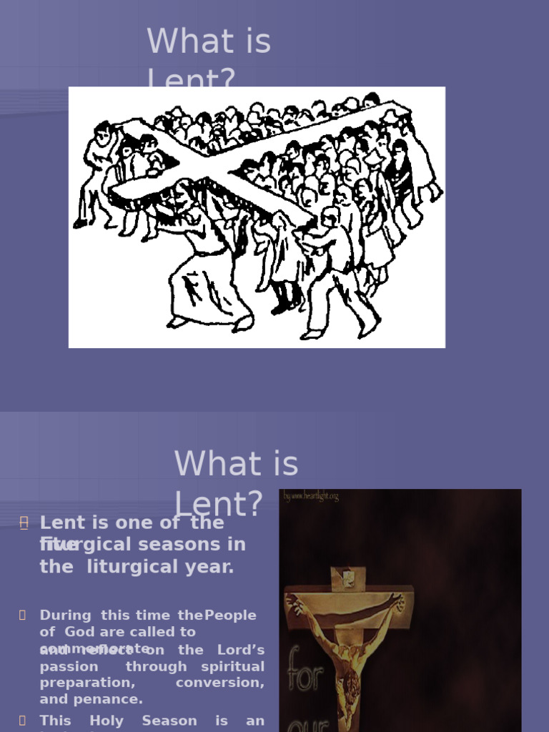 The Season of Lent | PDF | Lent | Penance