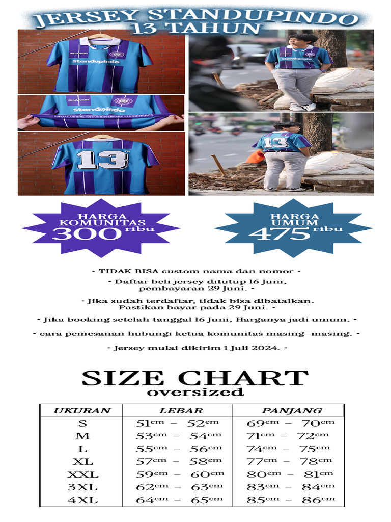 Info Jersey Standupindo | PDF