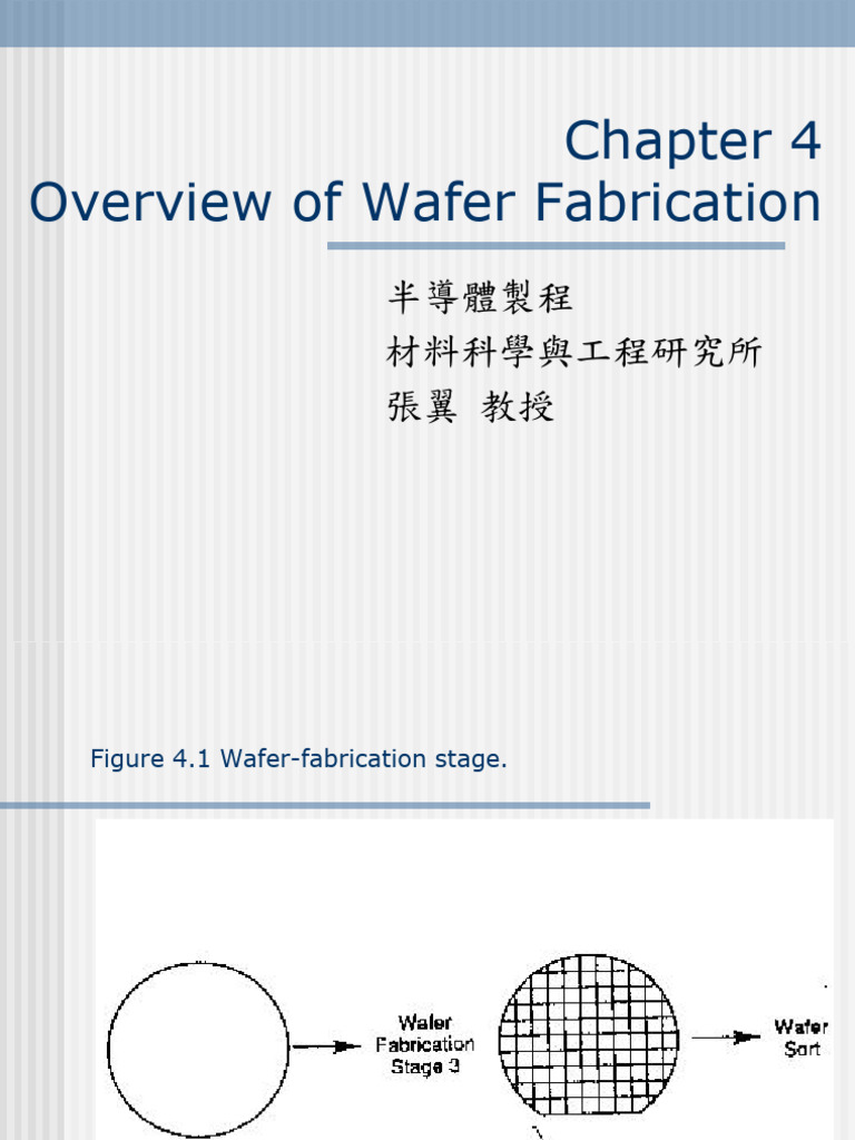 Chapter4 - Overview of Wafer Fabrication | PDF | Field Effect ...