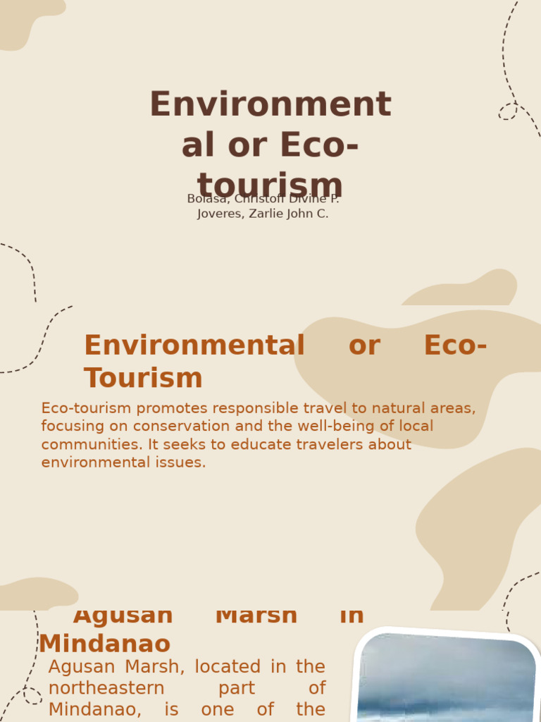 Environmental or Eco-Tourism | PDF | Systems Ecology | Physical Geography