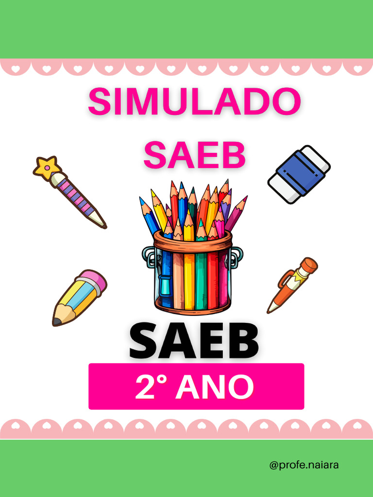 Simulado Saeb - 2° Ano | PDF | Direitos Autorais