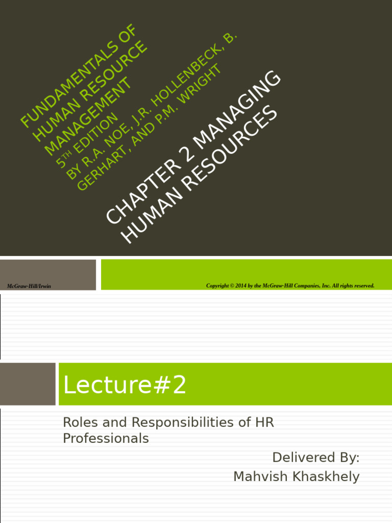 Lecture 2 (1) | PDF | Human Resource Management | Employment