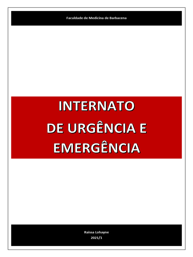 Resumo Internato Urg e Emerg 1 | PDF | Hipertensão | Especialidades médicas