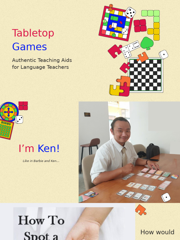 Authentic Teaching Aids For Teachers and Students - Tabletop Games ...