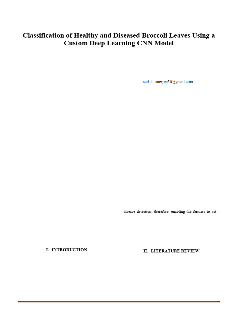 15 Classification of Healthy and Diseased Broccoli Leaves Using A Custom Deep Learning CNN Model ...