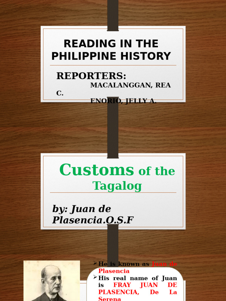 Customs of Tagalog | PDF