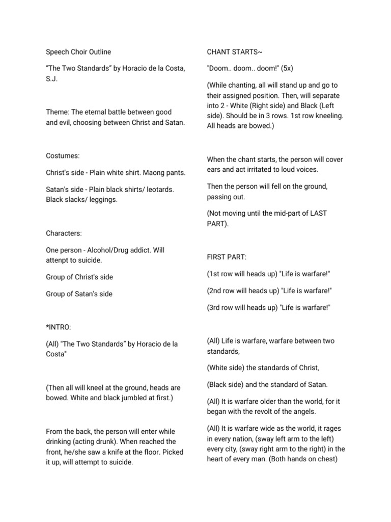 THE TWO STANDARDS | PDF | Religious Belief And Doctrine | Theology