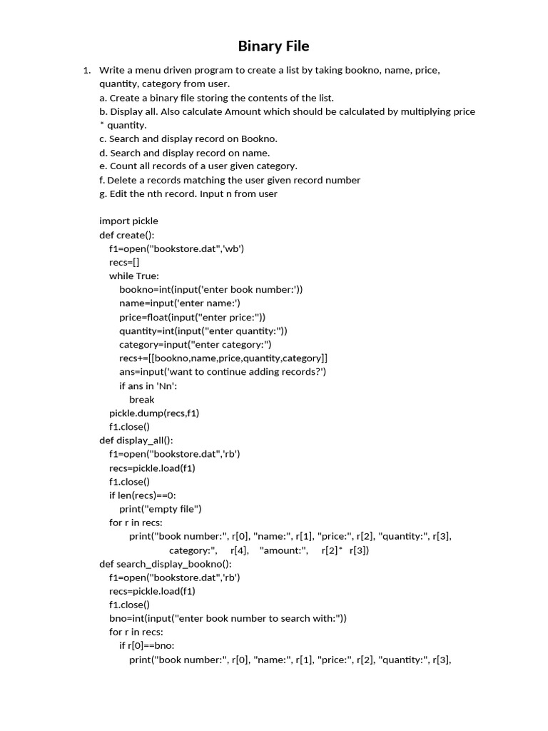 Binary | PDF | Computer Programming | Computing Binary | PDF | Computer Programming | Computing