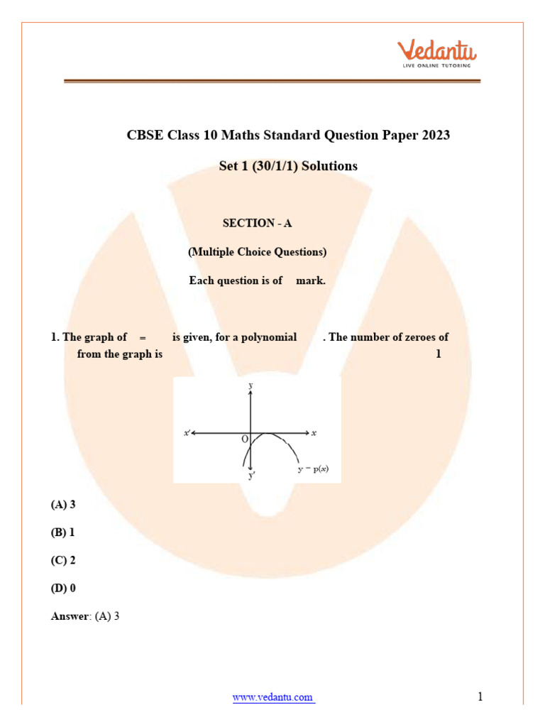 Class 10 Maths Exam Solutions 2023 | PDF | Circle | Sphere