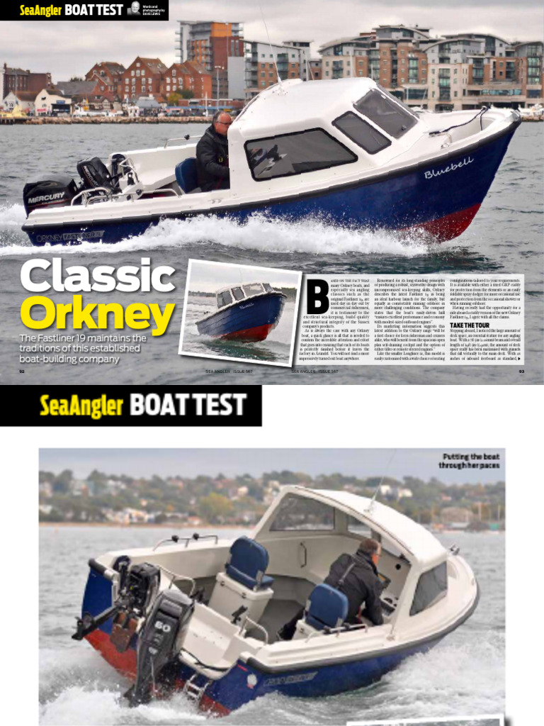 Orkney Fastliner 19 Boat Review | PDF | Boats | Water Transport