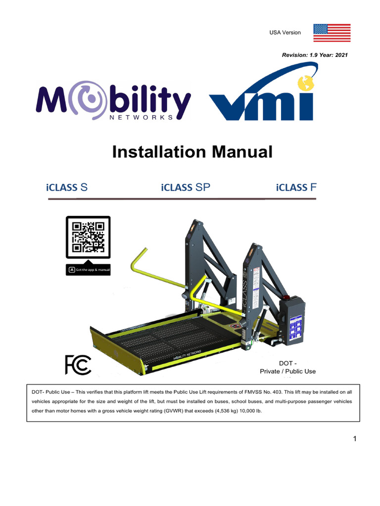 Iclass Platform Lifts US Installation Manual | PDF | Elevator | Screw