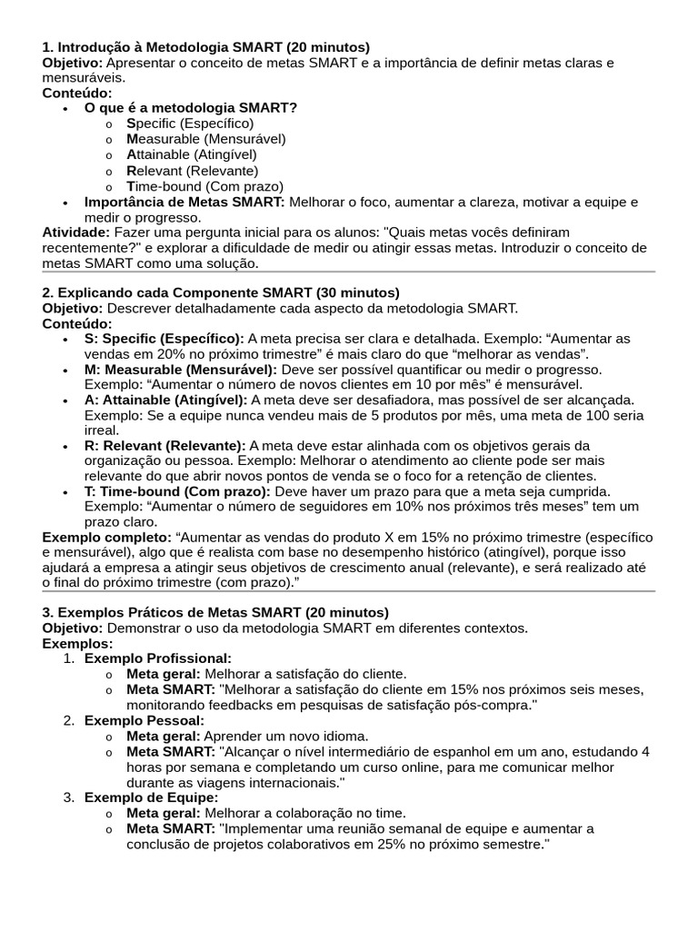 metodo smart | PDF | Tempo